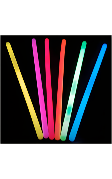 Bâtons sticks fluo géant 38 cm auto-cassant grand modèle dès frs 1,98.-